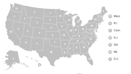 Coloring In Electoral Map Until You're Blue (Or Red) In The Face : It's ...