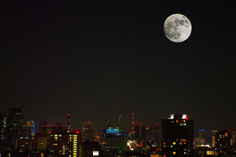 Pictures Of The Supermoon, As The Whole World Saw It : The Two-Way : NPR