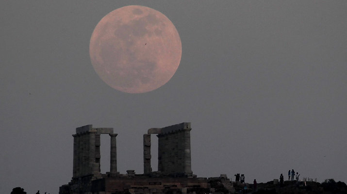 Pictures Of The Supermoon, As The Whole World Saw It : The Two-Way : NPR