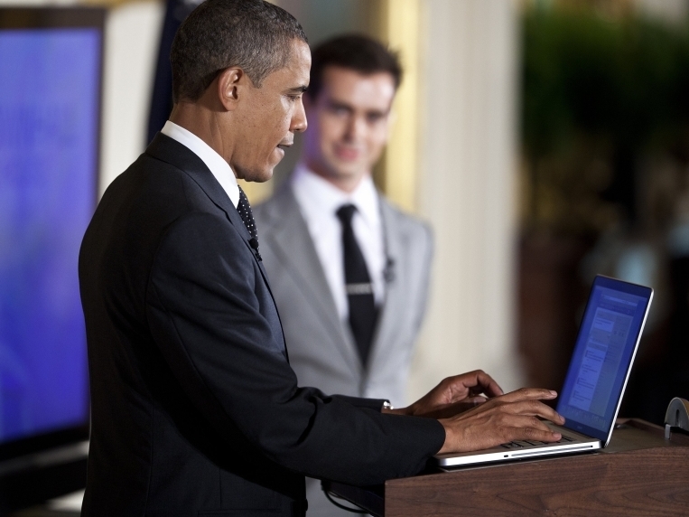 The Nation: Can Romney Catch Up To Obama Online? : NPR