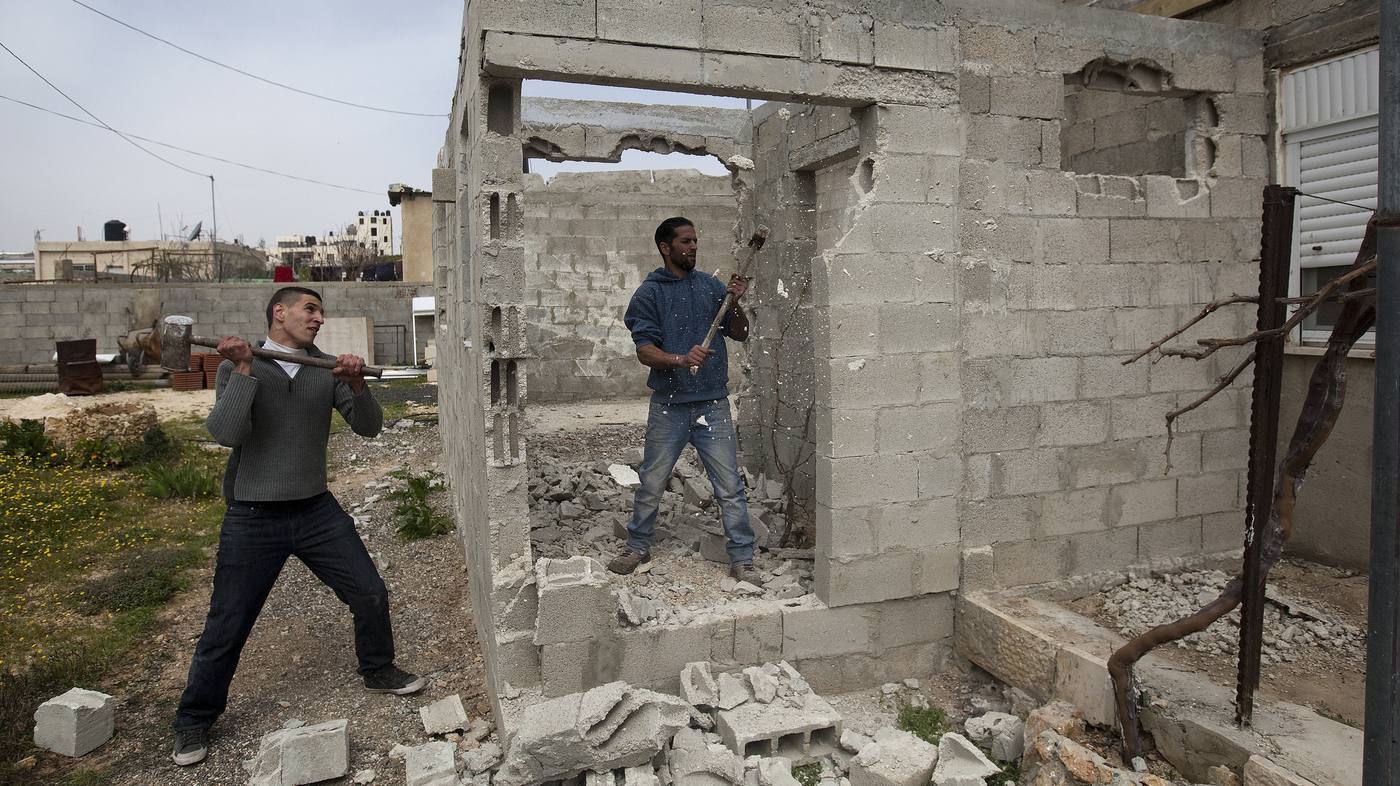 Walls Of Palestinian Homes Come Tumbling Down : NPR