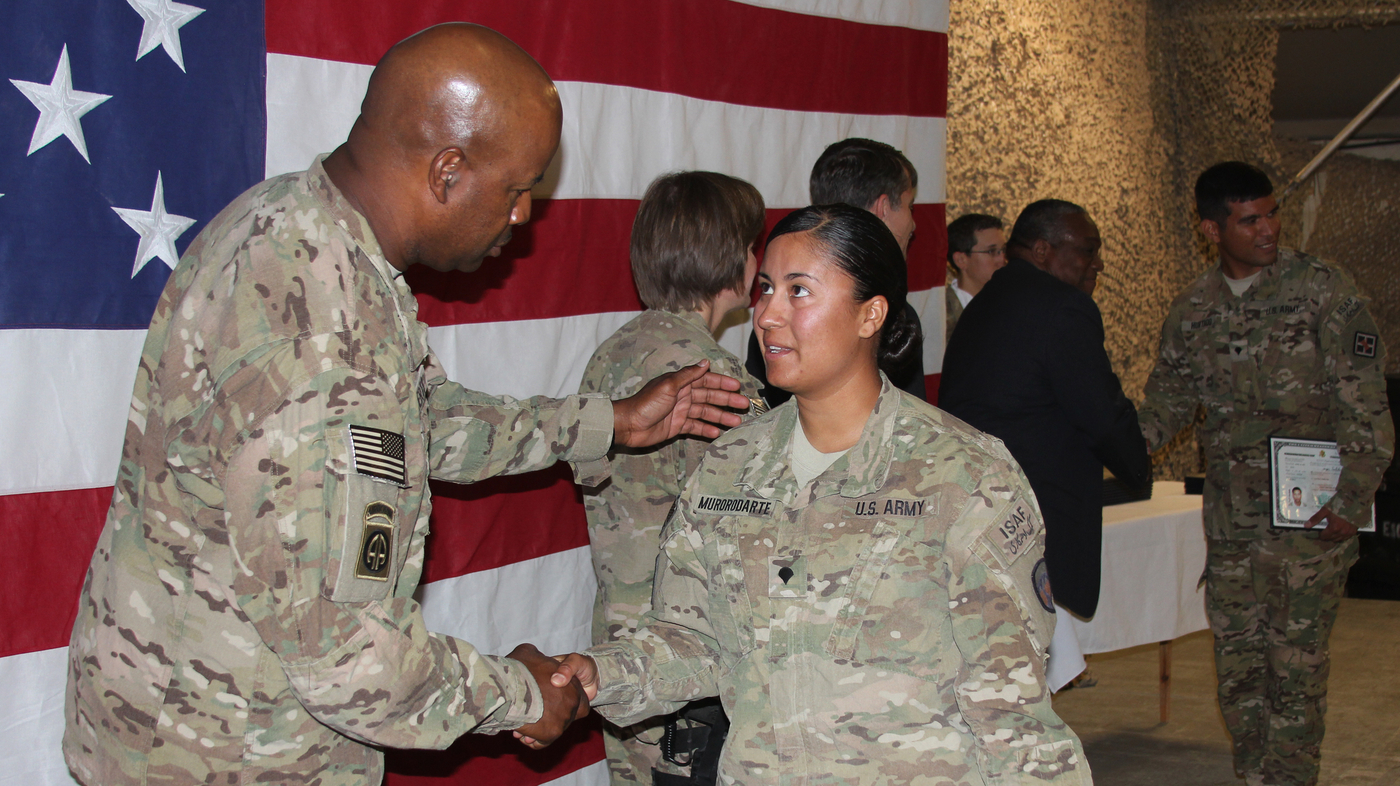 U.S. Troops Become American Citizens ... In Kandahar : NPR