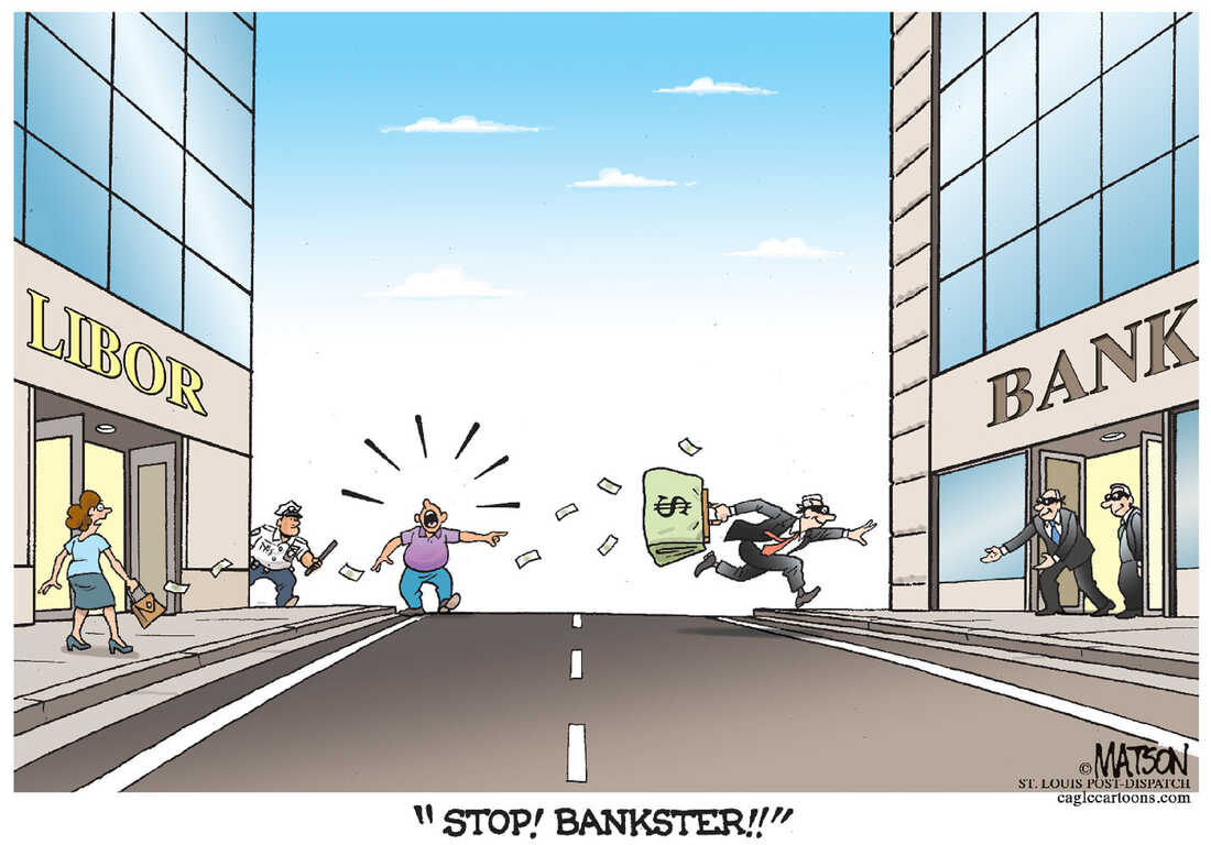 Double Take 'Toons: Banking On A Scandal : NPR