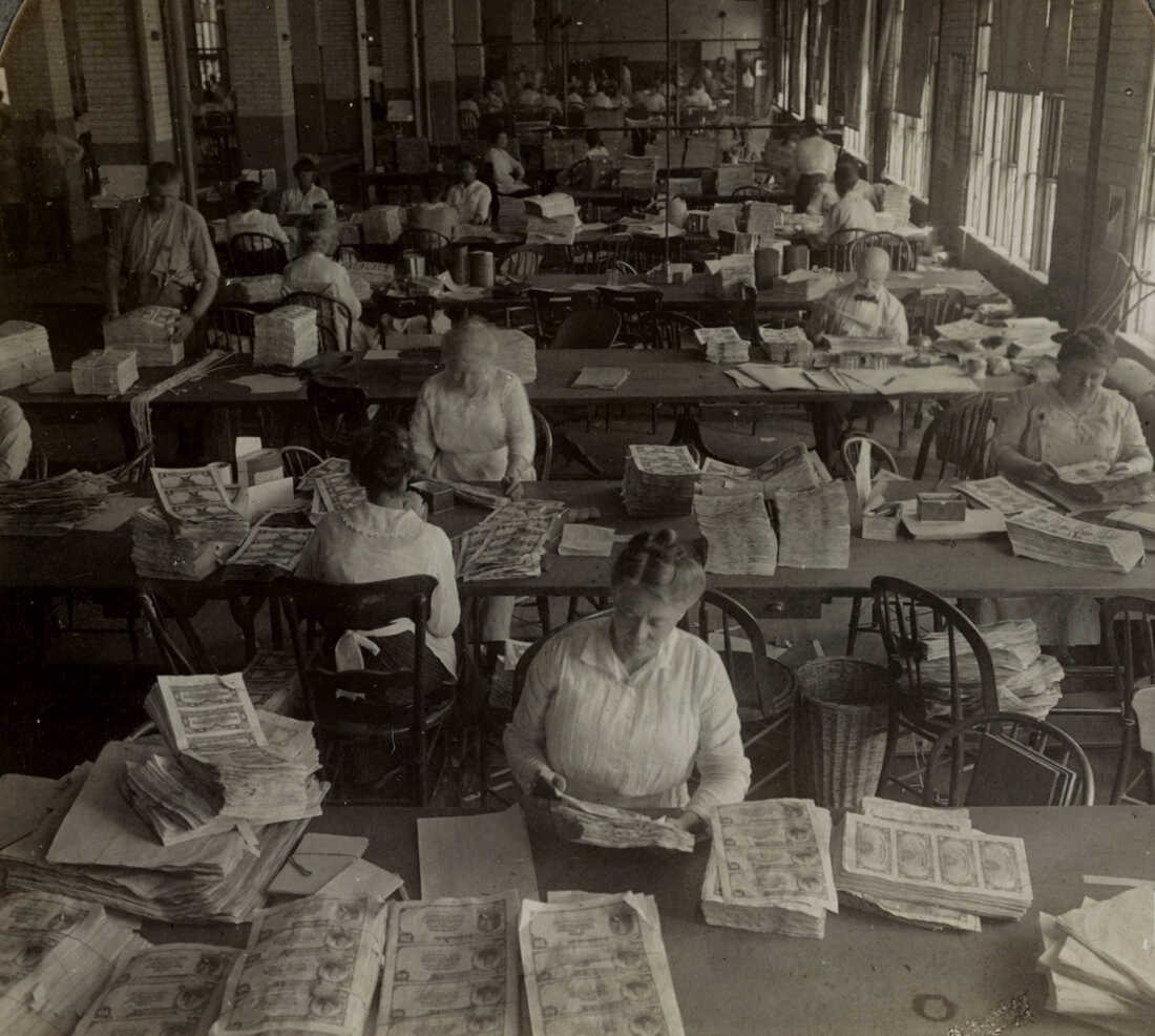 Photos: How Dollar Bills Were Made A Century Ago : Planet Money : NPR