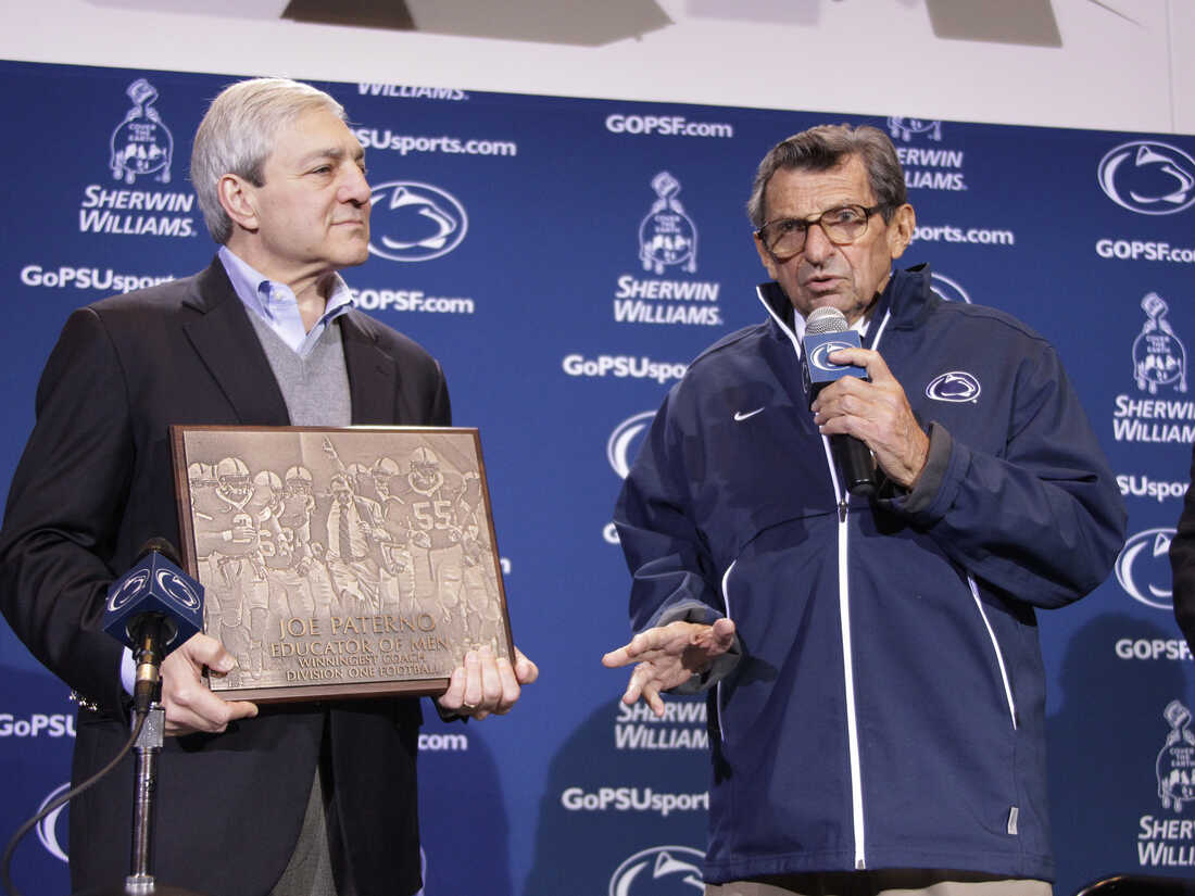 Former Penn State President Launches 'Full-Throttle Defense' : The Two ...