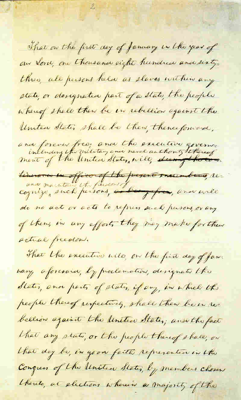 Harlem Hosts First Strokes Of Emancipation : NPR