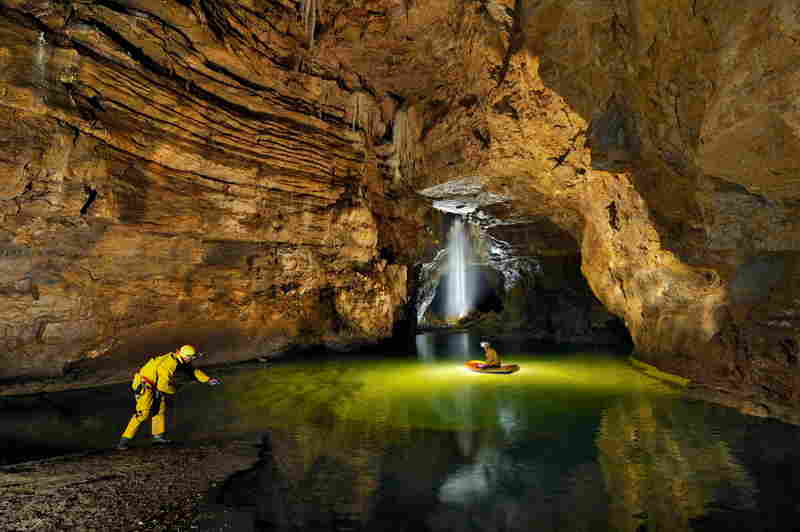 Illuminating The Underworld In A Deep, Dark French Cave : The Picture ...