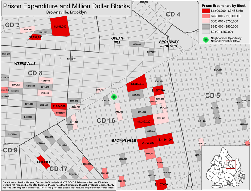 'Million-Dollar Blocks' Map Incarceration's Costs : NPR