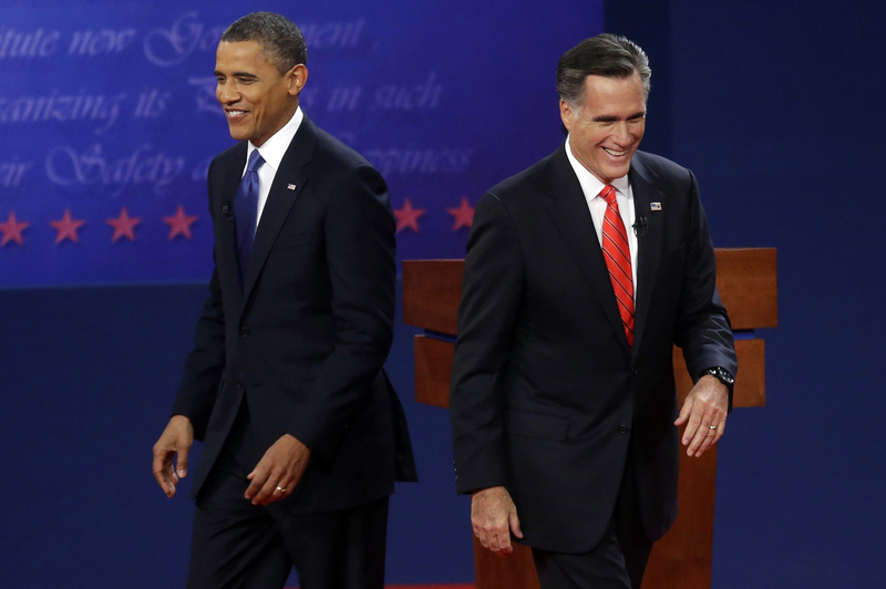 Photos From The First Presidential Debate : NPR