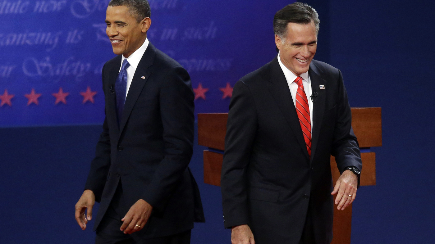 Photos From The First Presidential Debate : NPR