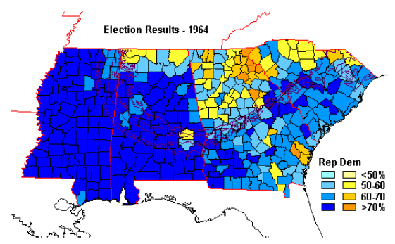 Election Of 1964 Map 1964 United States Presidential Election (TNO: