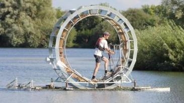 'Human Hamster Wheel' Sinks; Here's Video Of How It Used To Work : The ...