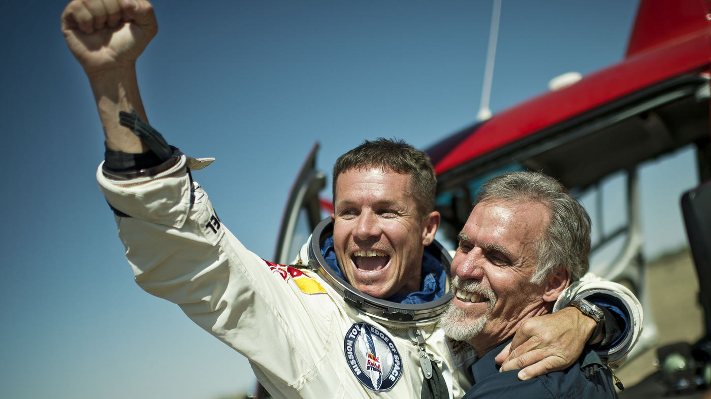 VIDEO: A Skydive From The Edge Of Space : The Two-Way : NPR