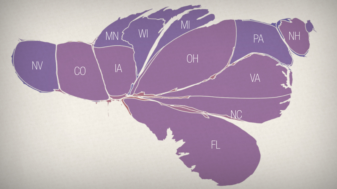 A Campaign Map, Morphed By Money : It's All Politics : NPR