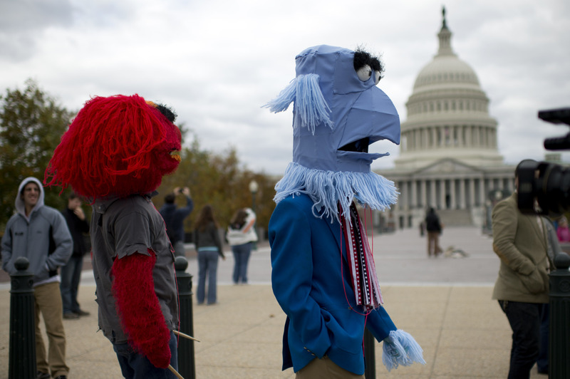 They're Furry And Furious: Puppets Protest At The U.S. Capitol : The ...
