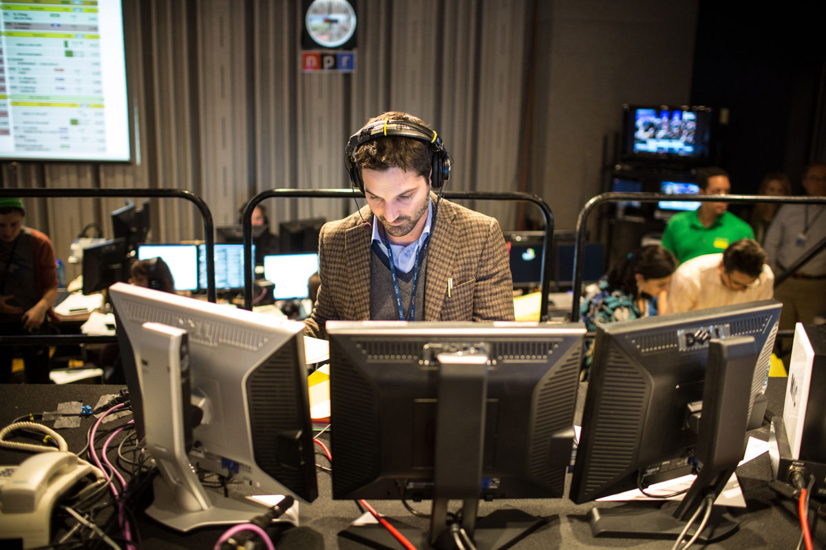 Inside the NPR Newsroom on Election Night | NCPR News