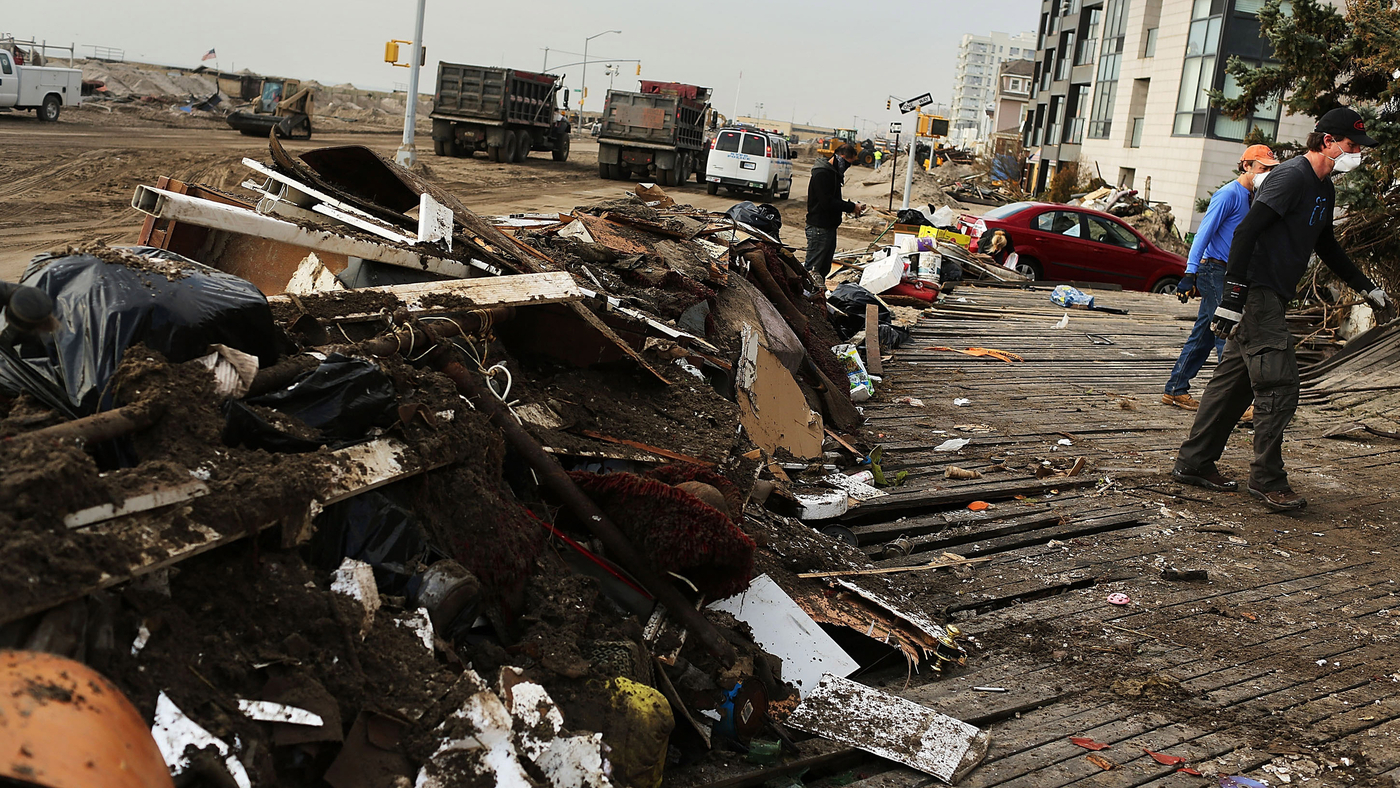 Post-Sandy, Residents Gut Hard-Hit Rockaway : NPR
