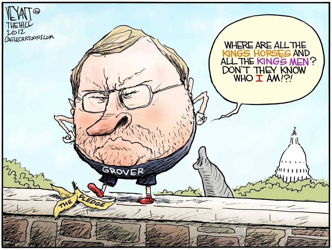 Double Take 'Toons: The Pledge And The Ledge : NPR