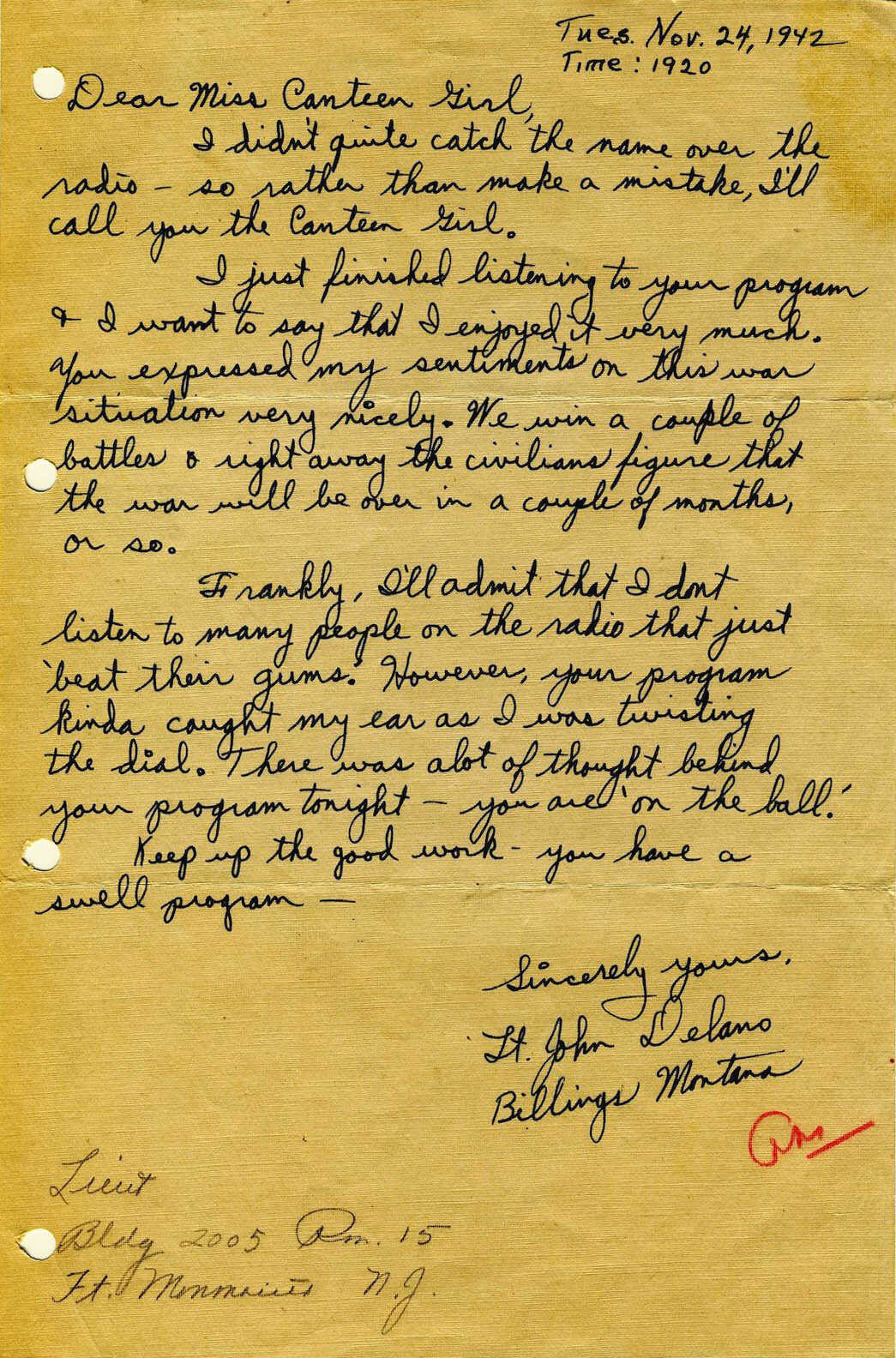 WWII 'Canteen Girl' Kept Troops Company From Afar : NPR