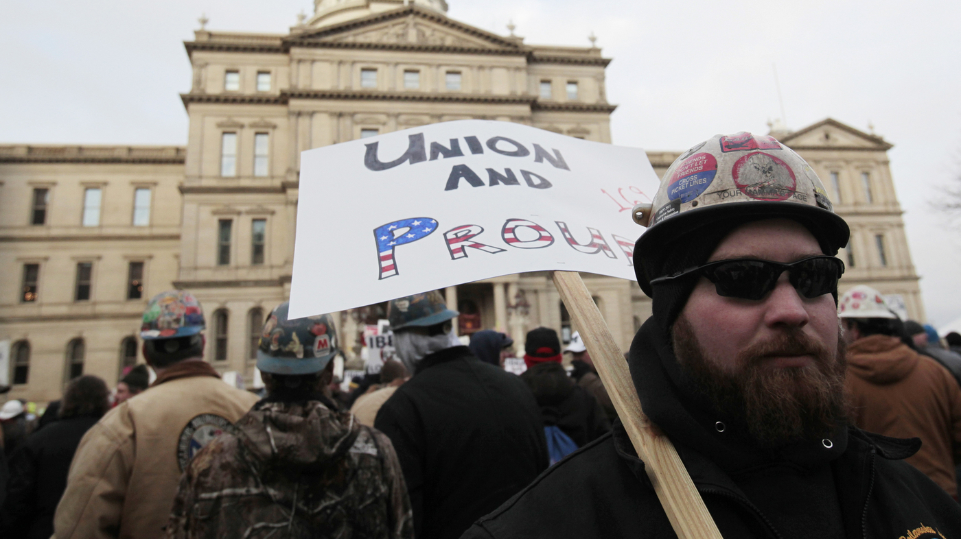 A Tough Year For Unions, With Few Bright Spots Ahead : NPR