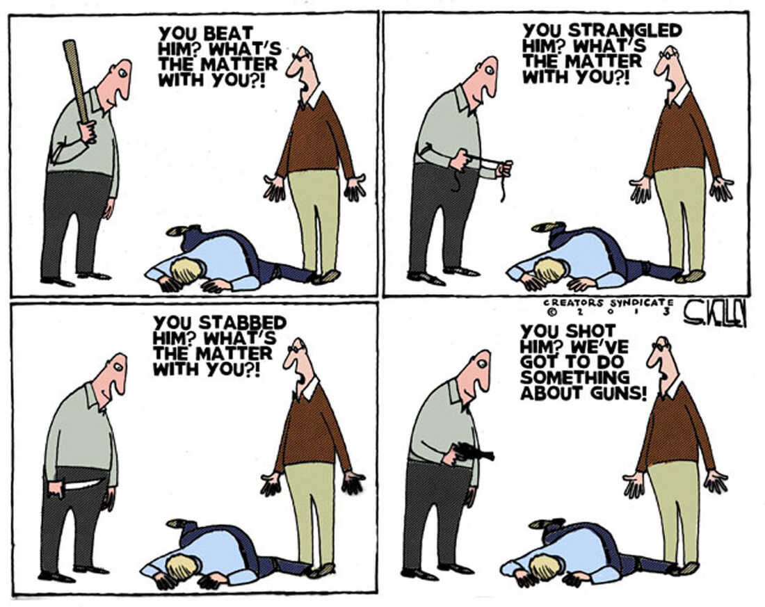 Double Take 'Toons: Locked Or Loaded? : NPR