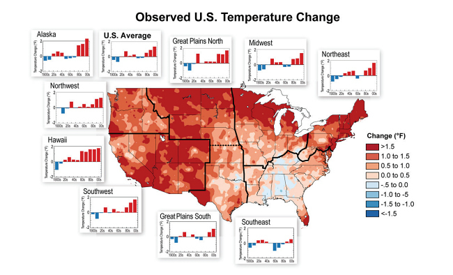 U.S. Will Be 2-4 Degrees Hotter In Coming Decades, New Climate Report ...