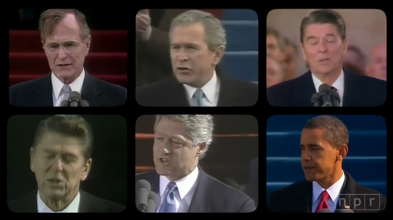 Inauguration Mashup: The Speech In 11 Easy Steps : It's All Politics : NPR