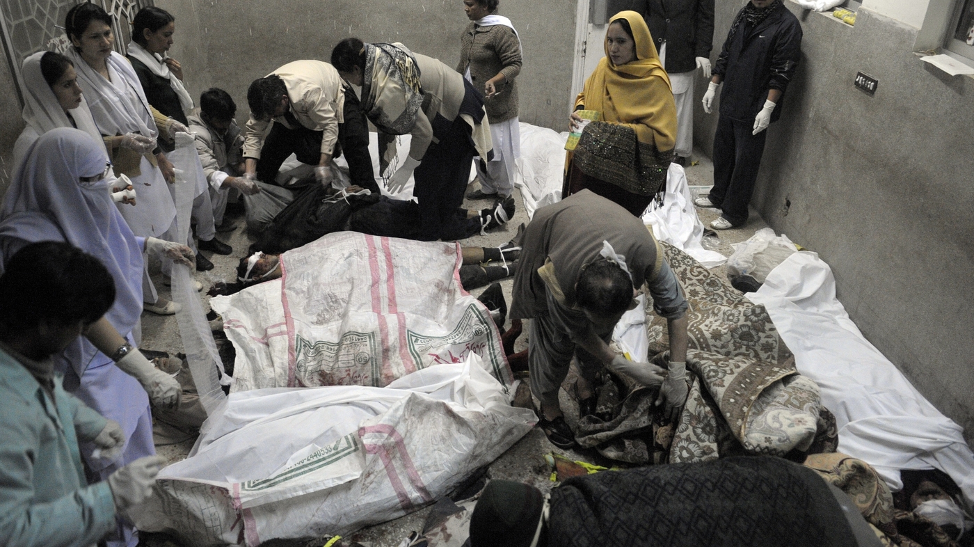 Huge Bomb Kills Dozens In Pakistani Market : The Two-Way : NPR