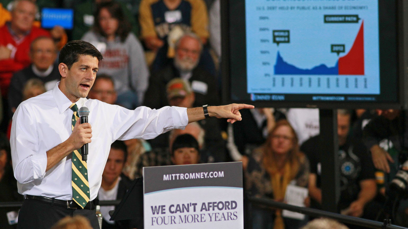 Ryan Says His Budget Would Balance In 10 Years : The Two-Way : NPR