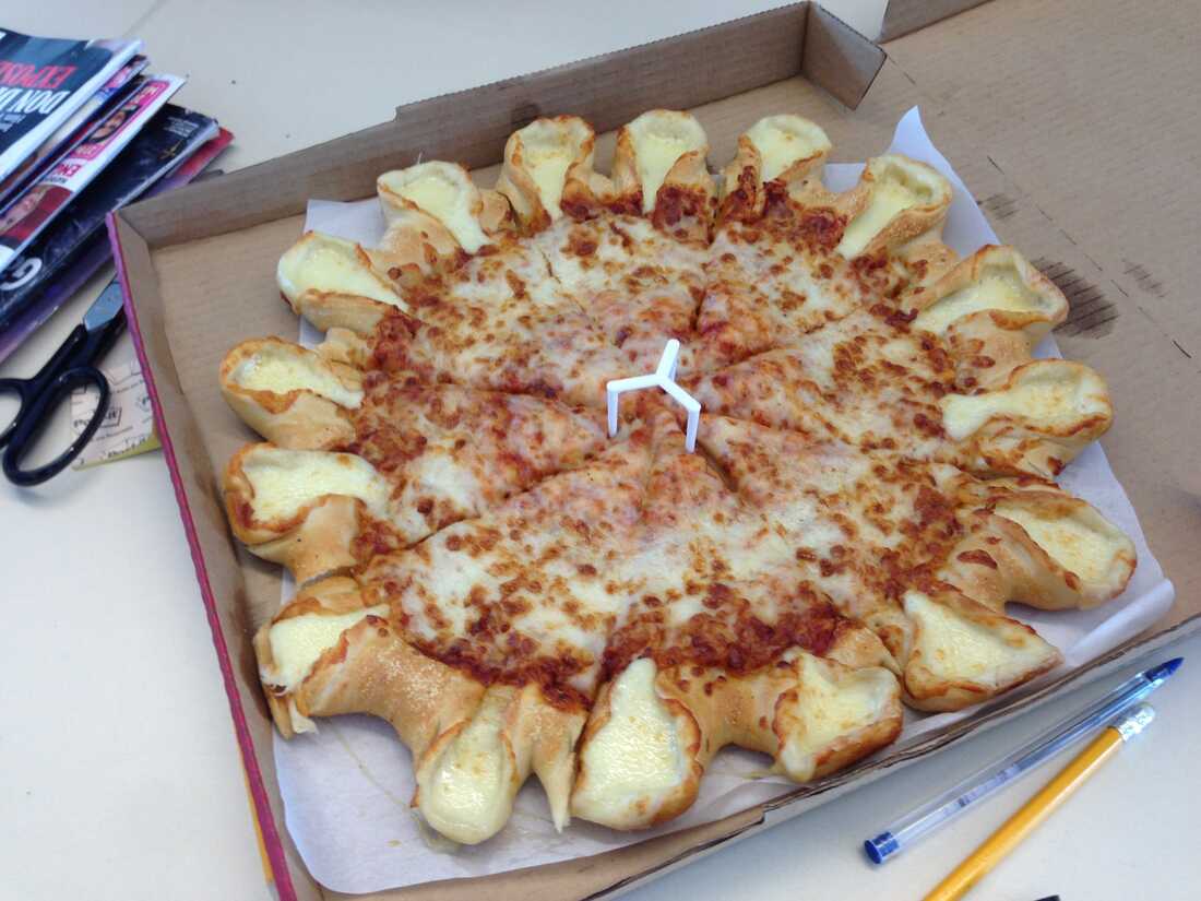 Sandwich Monday: The Crazy Cheesy Crust Pizza : The Salt : NPR