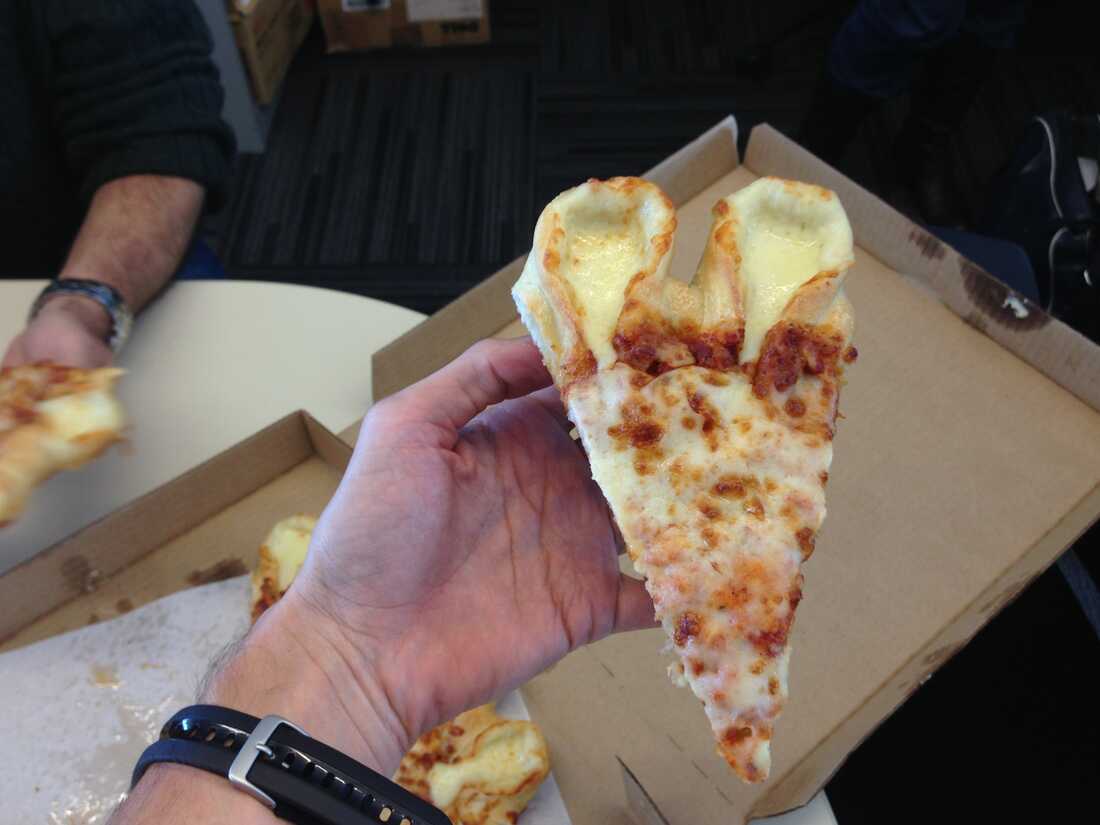 Sandwich Monday: The Crazy Cheesy Crust Pizza : The Salt : NPR