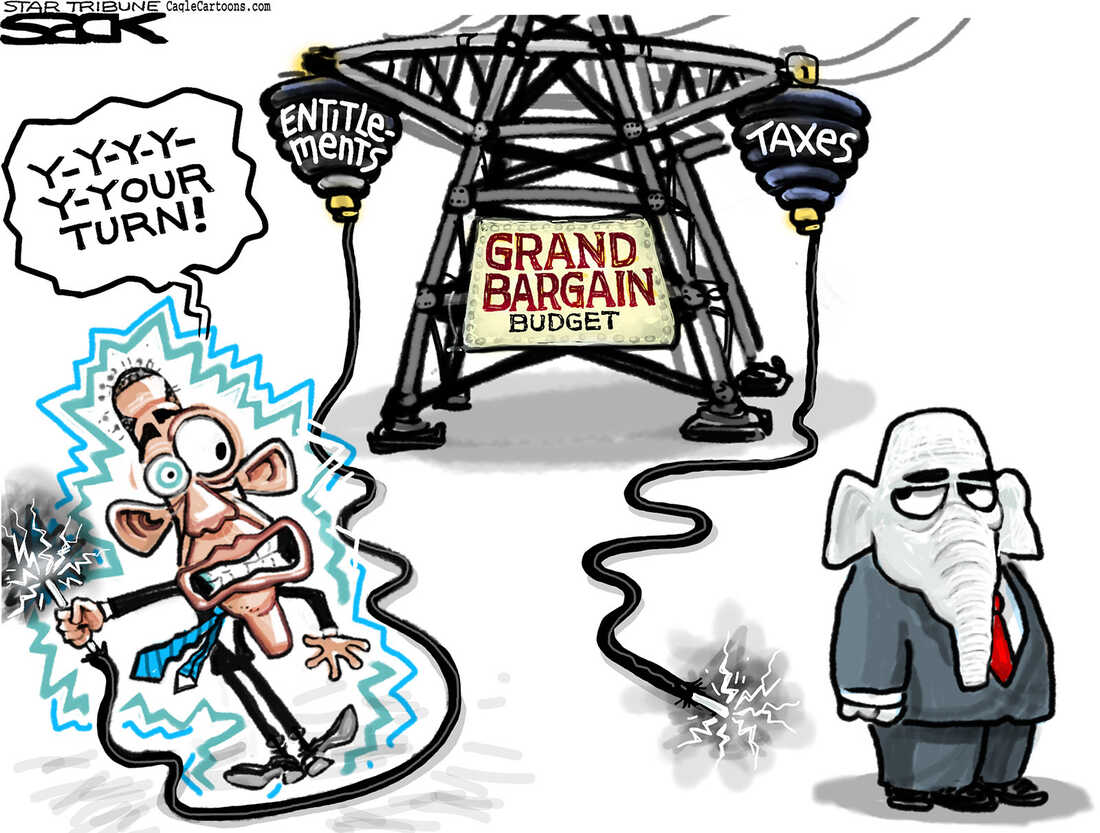 Double Take 'Toons: The President's Budget : NPR