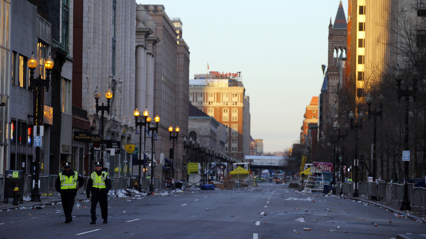 Photos: The Day After The Boston Marathon Explosions : NPR