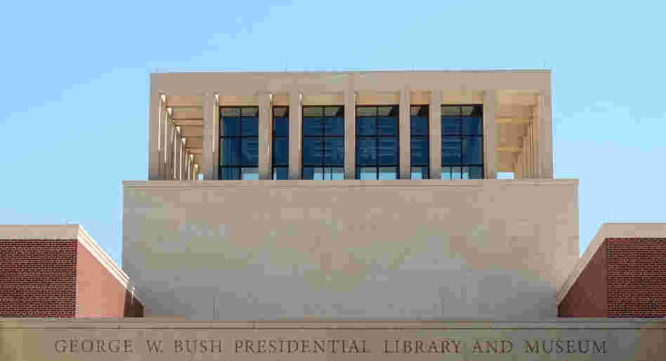 Bush library exhibits