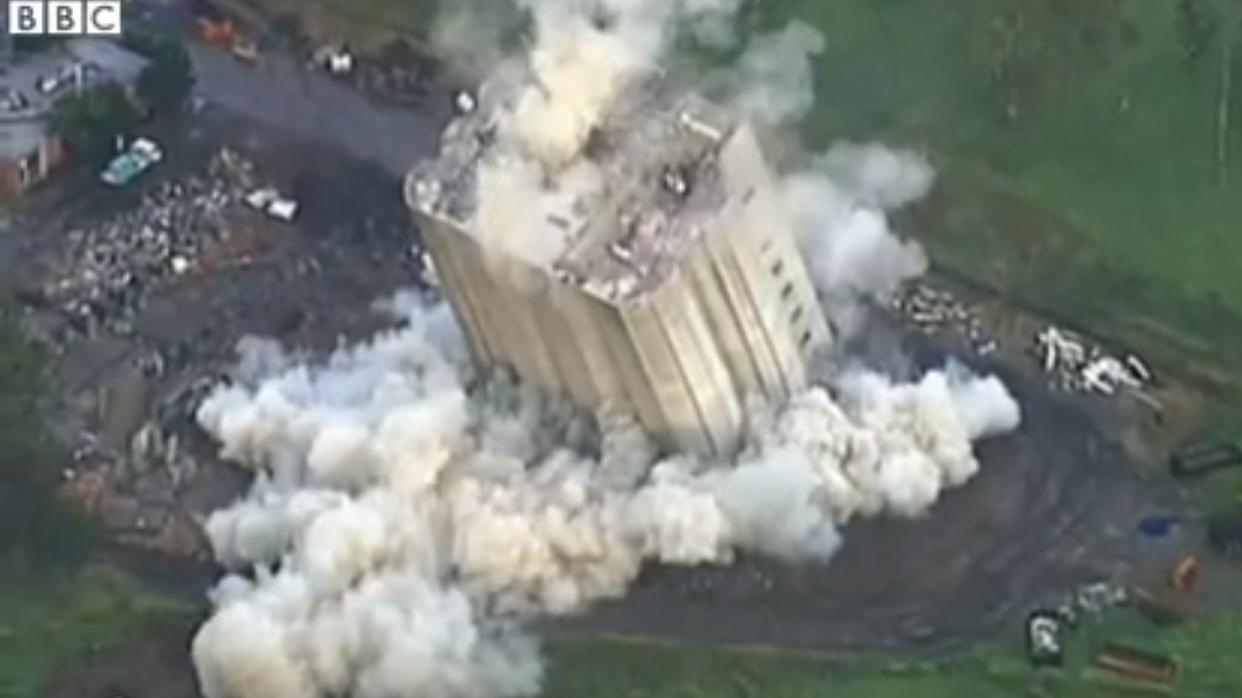 Implosion Interruptus: Silo Needs Extra Push To Come Down : The Two-Way ...