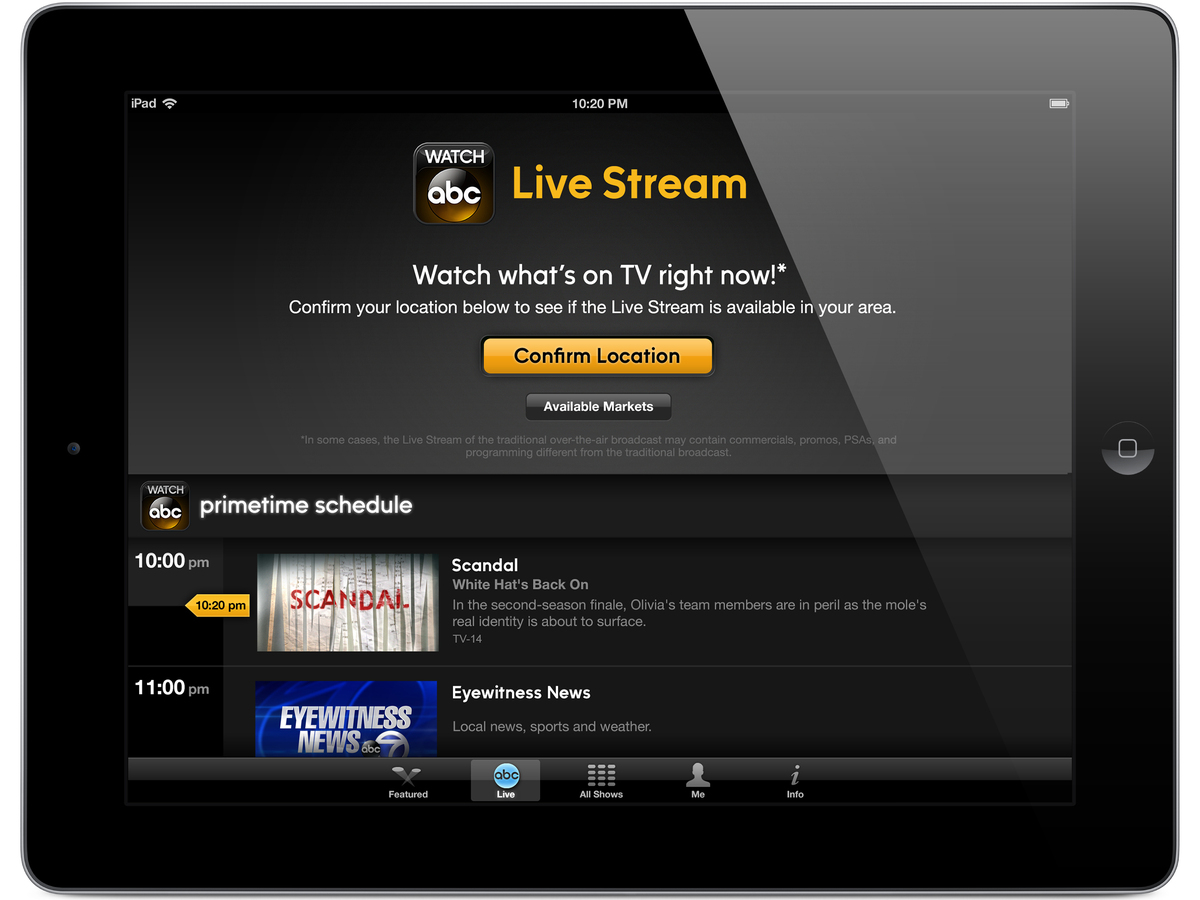ABC's Live Streaming Aimed At Keeping Cable Cords Intact : All Tech ...
