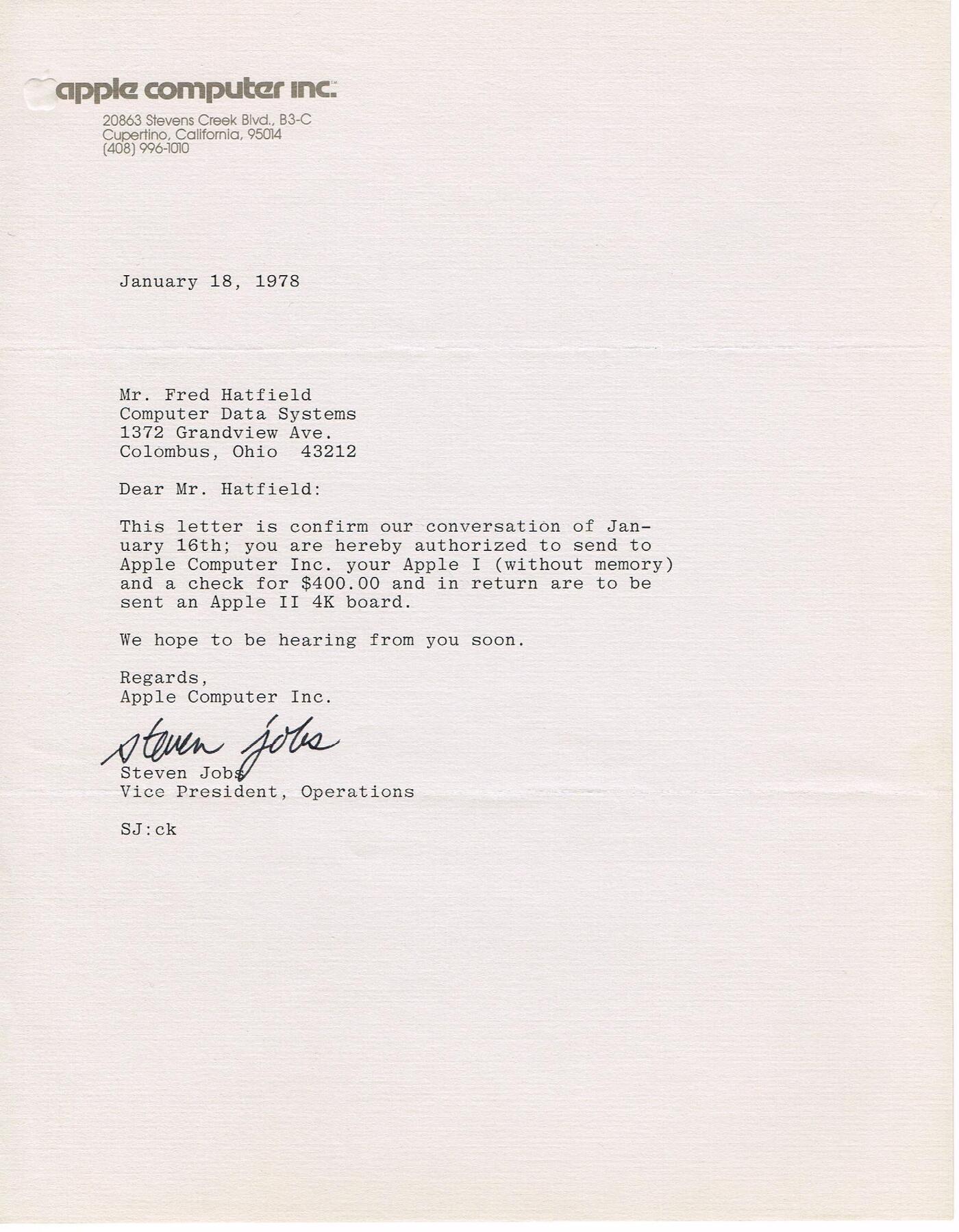 Apple-1 Computer Fetches $671,000 At Auction : All Tech Considered : NPR