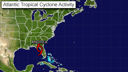 Tropical Storm Andrea Makes Landfall In Florida : The Two-Way : NPR