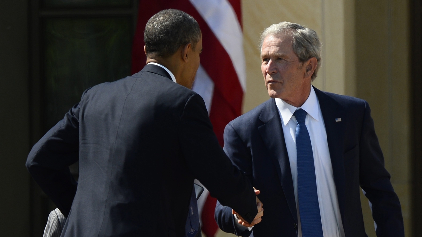 Public's Opinion Of George W. Bush Is Turning Positive : The Two-Way : NPR