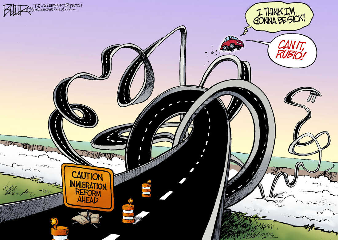 Double Take 'Toons: Borderline Sense? : NPR