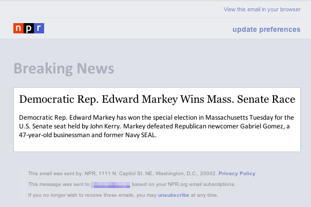 Email Newsletter Improvements Let You Customize Your Content : NPR ...