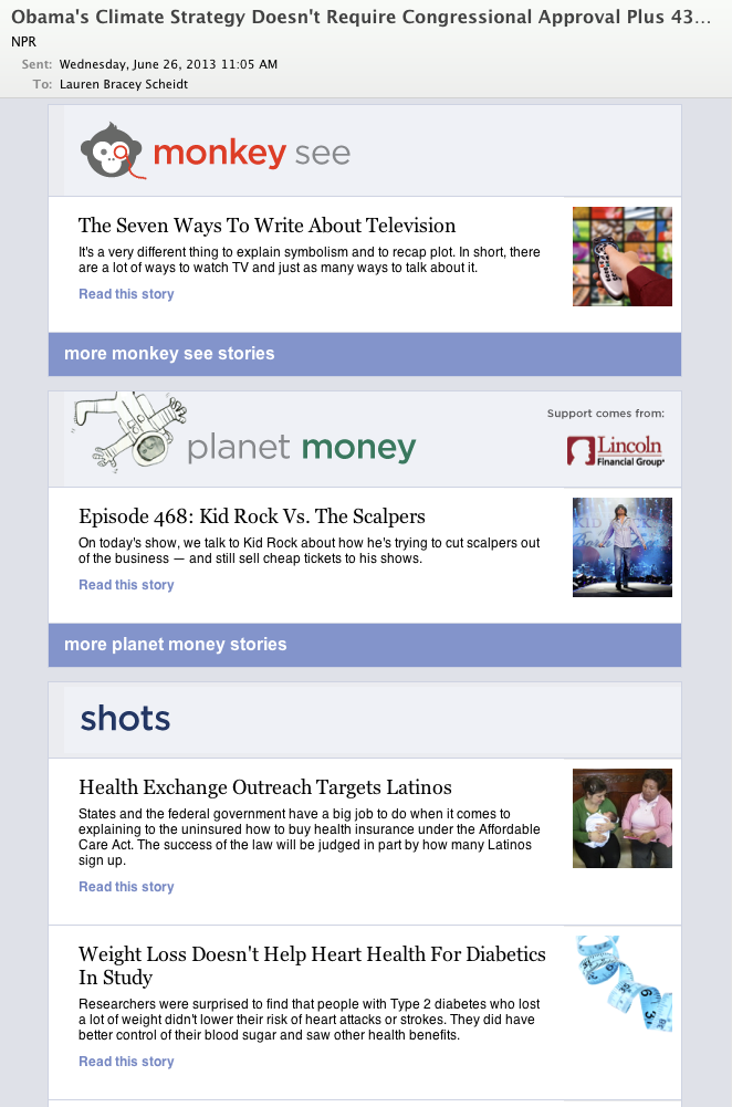Email Newsletter Improvements Let You Customize Your Content : NPR ...