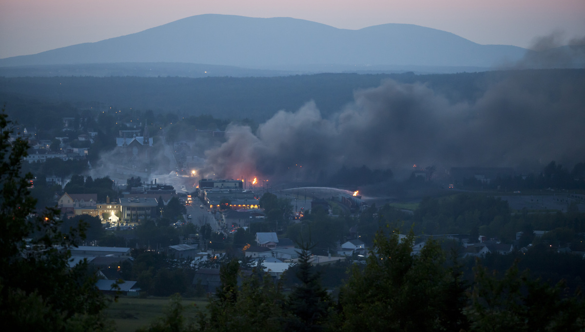 Death Toll Rises To 13 In Quebec Train Explosion : The Two-Way : NPR