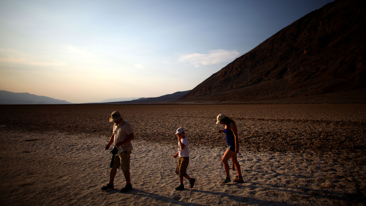Summer 'Heat Tourists' Sweat With Smiles In Death Valley : NPR