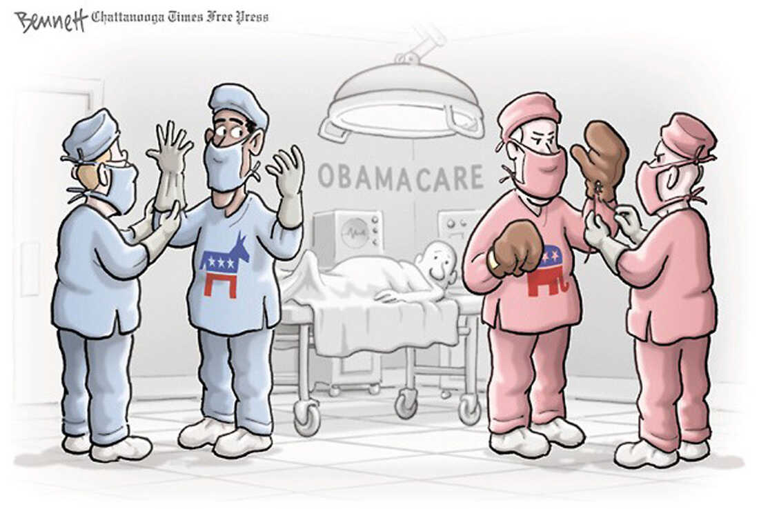 Double Take 'Toons: Obamacare Somehow, Someday? : NPR