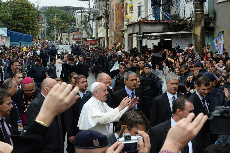 In Pictures: Pope Visits Brazilian Favela : The Two-Way : NPR