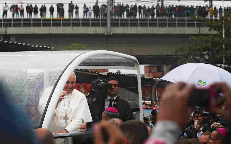In Pictures: Pope Visits Brazilian Favela : The Two-Way : NPR