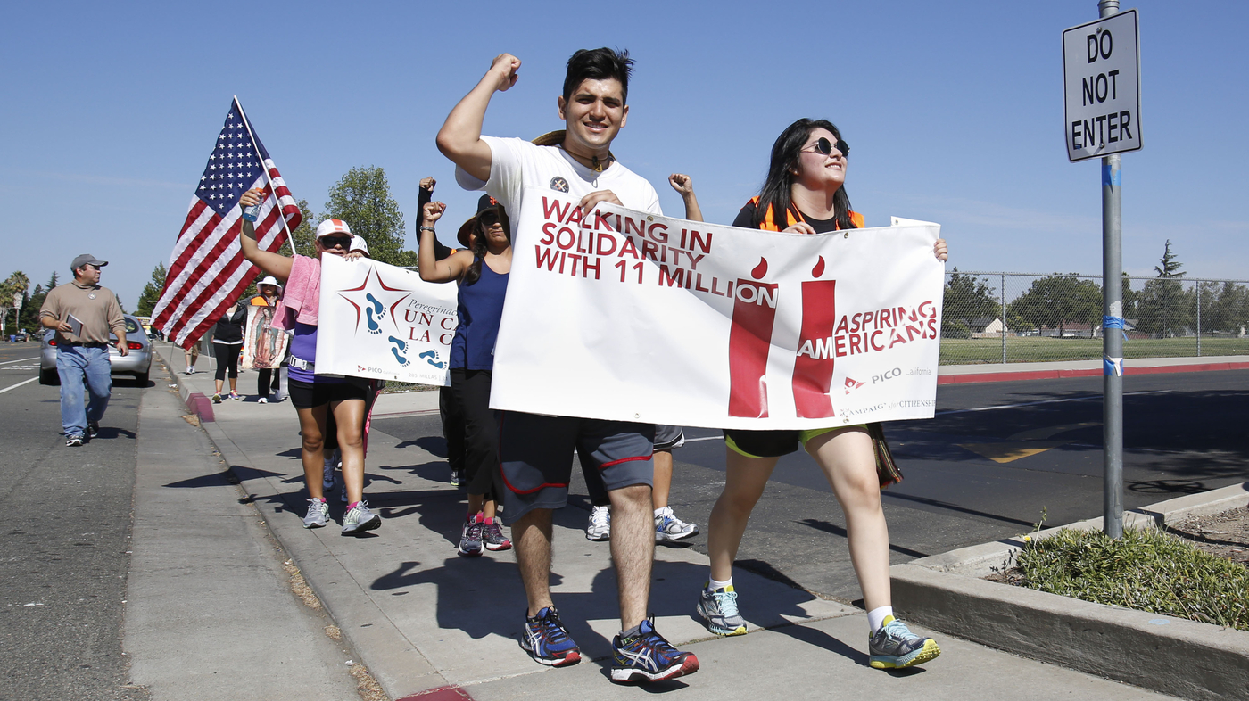 Immigration Reform Activists March To Calif. Farm Country : NPR
