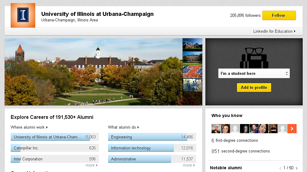 University Pages: LinkedIn Launches New College Profiles : The Two-Way ...