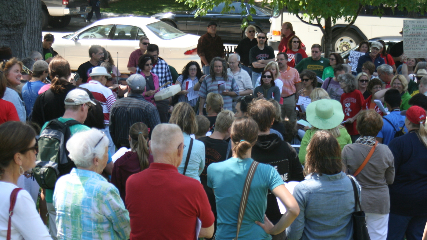 Two Years On, Protesters Still Fighting Wisconsin Governor : NPR